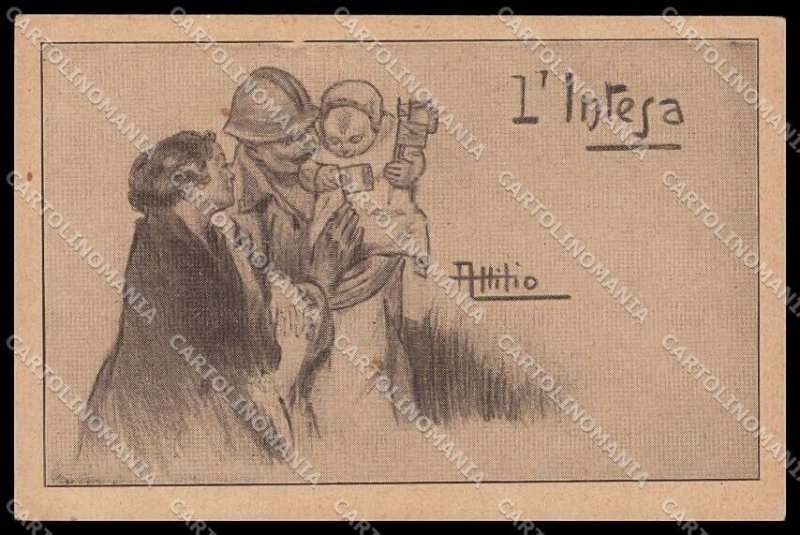WWI WW1 Italian Propaganda Attilio Corpo Armata di Verona cartolina ...