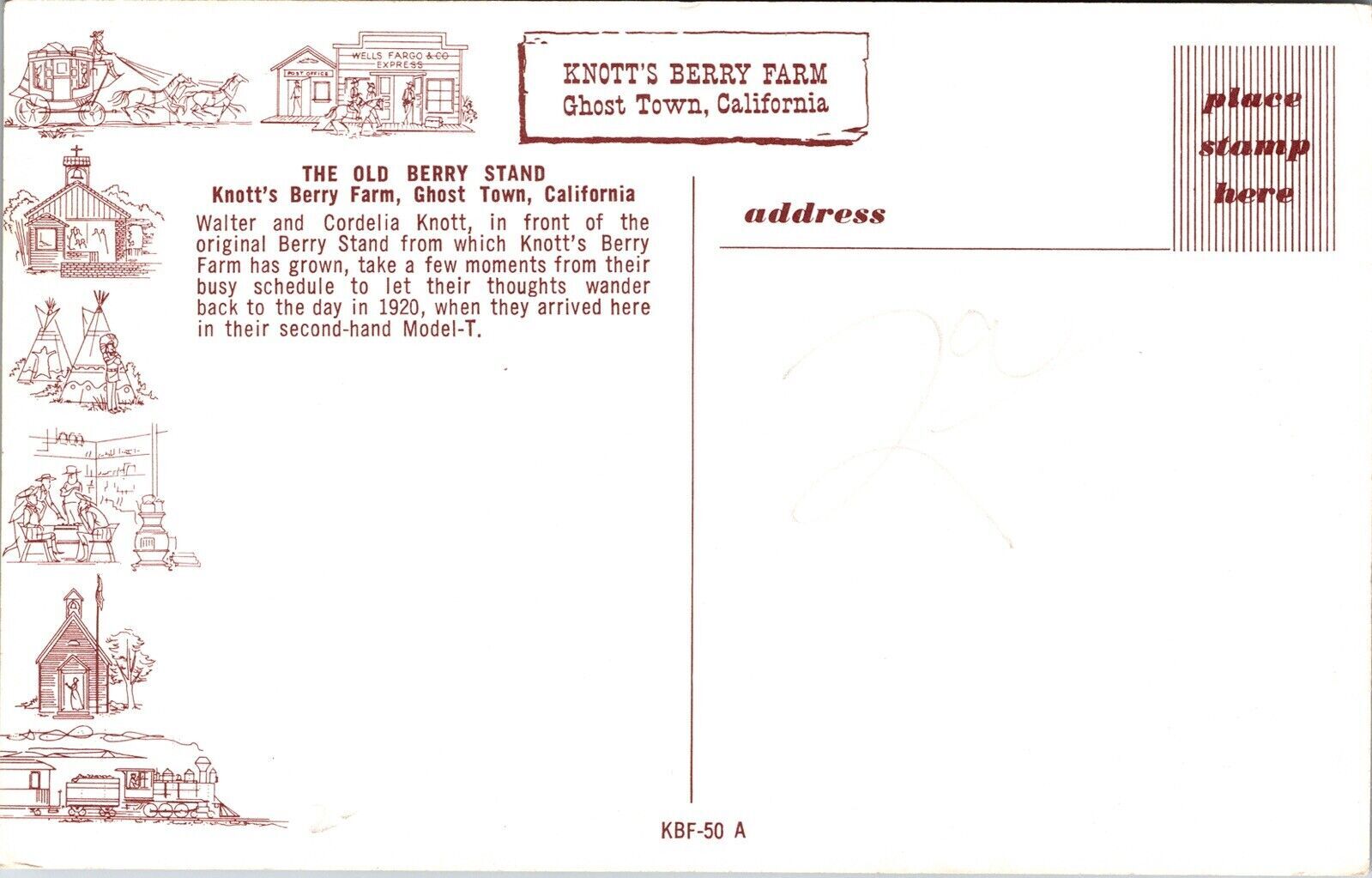 Old Berry Stand Knotts Berry Farm Ghost Town California Chrome Postcard ...