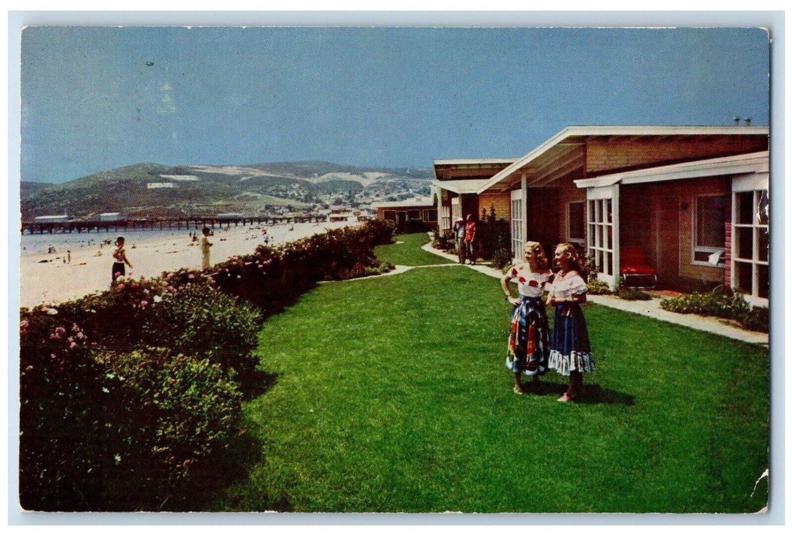 1960 Villa Marina Seaside Resort Ensenada Mexico Vintage Antique ...