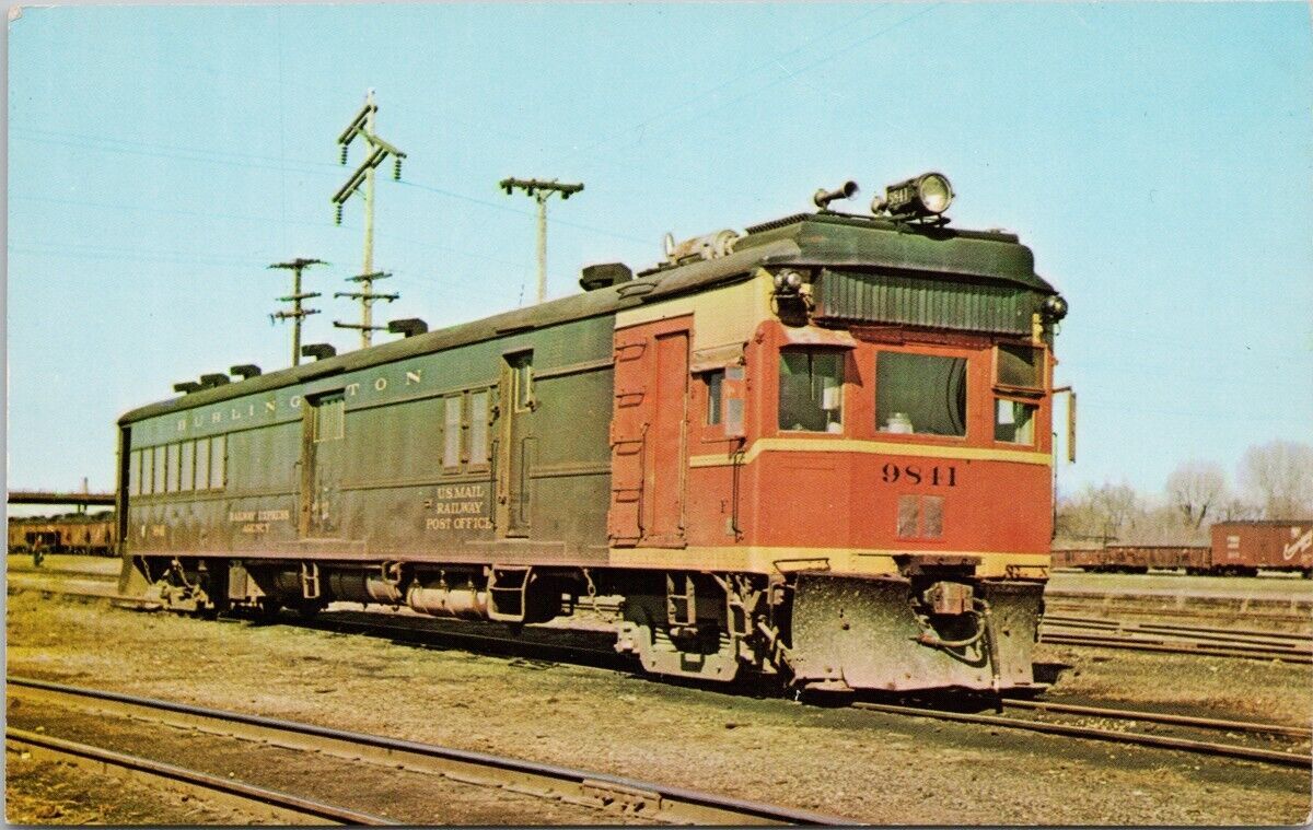 Burlington Railroad Diesel 9841 Doodlebug Train Galesburg Peoria IL ...