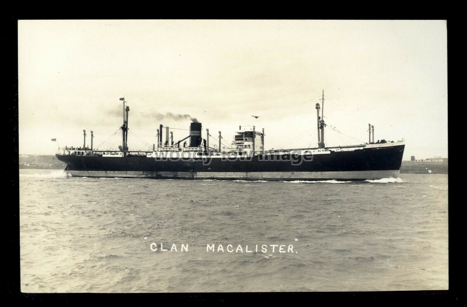 bf211 - Clan Line Cargo Ship - Clan Macalister , built 1930 - postcard ...