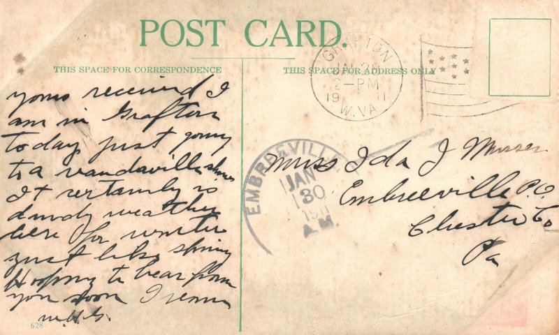 Vintage Postcard 1911 Lovers Girl Horse Ride Couple Hugs Farewell Good ...