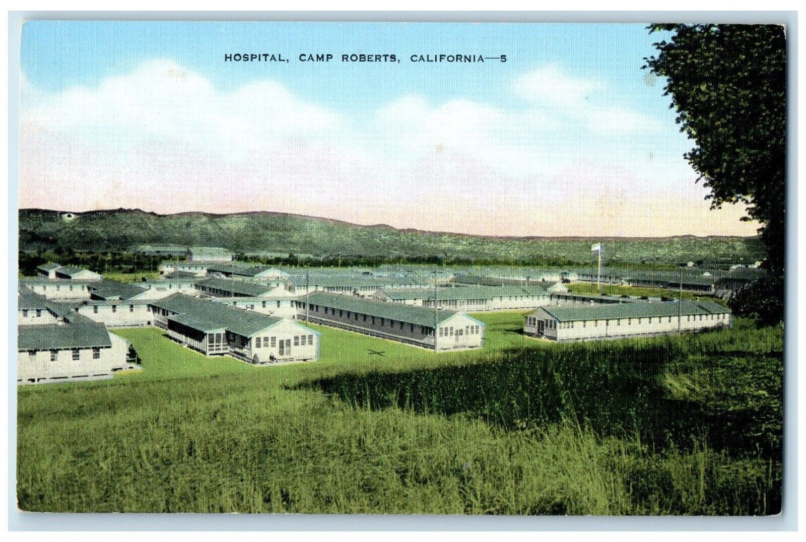 c1960's Bird's Eye View Of Hospital Camp Roberts California CA Vintage ...