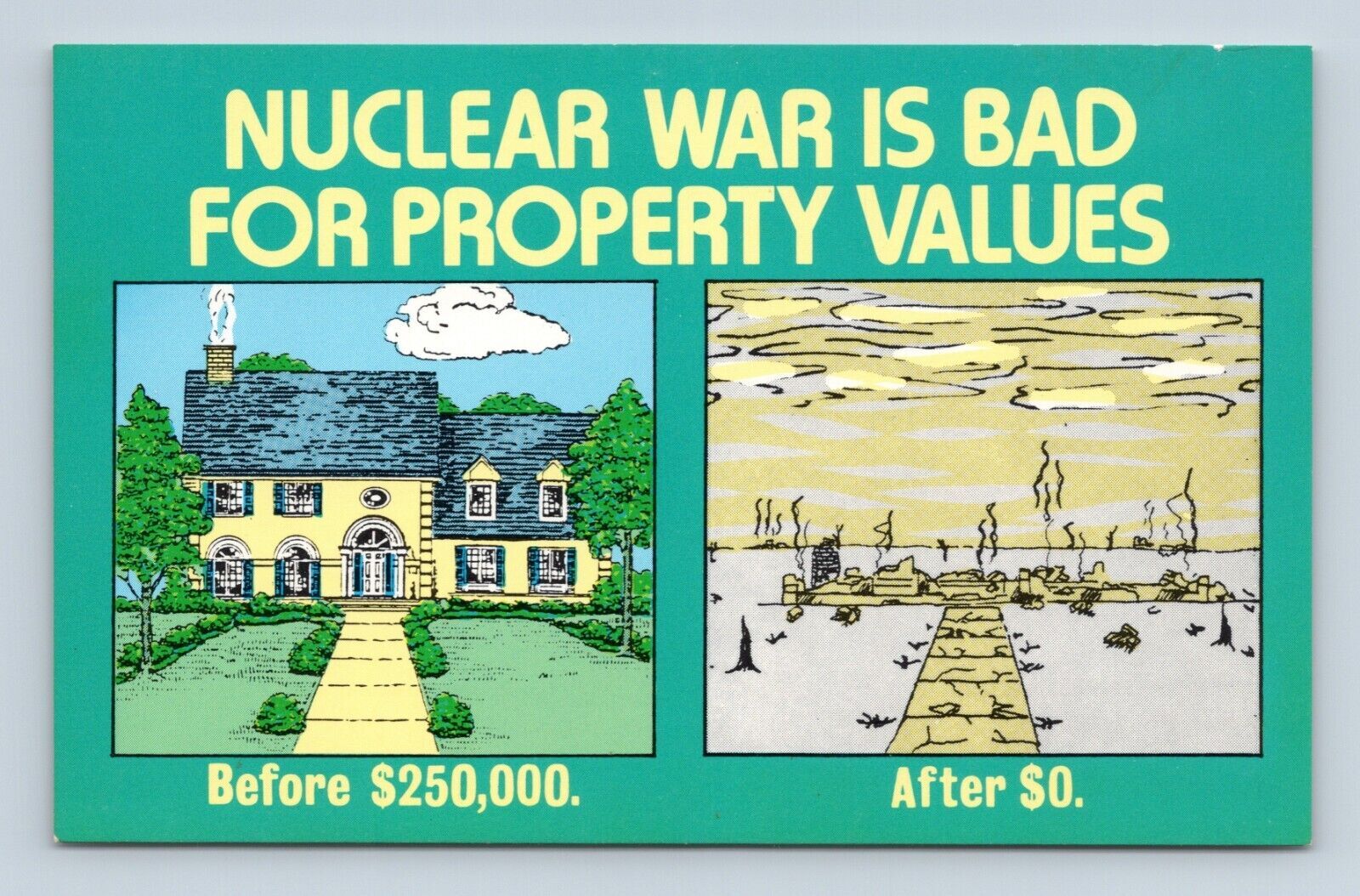 Political Comic Nuclear War Bad For Property Values Preziosi Chrome ...