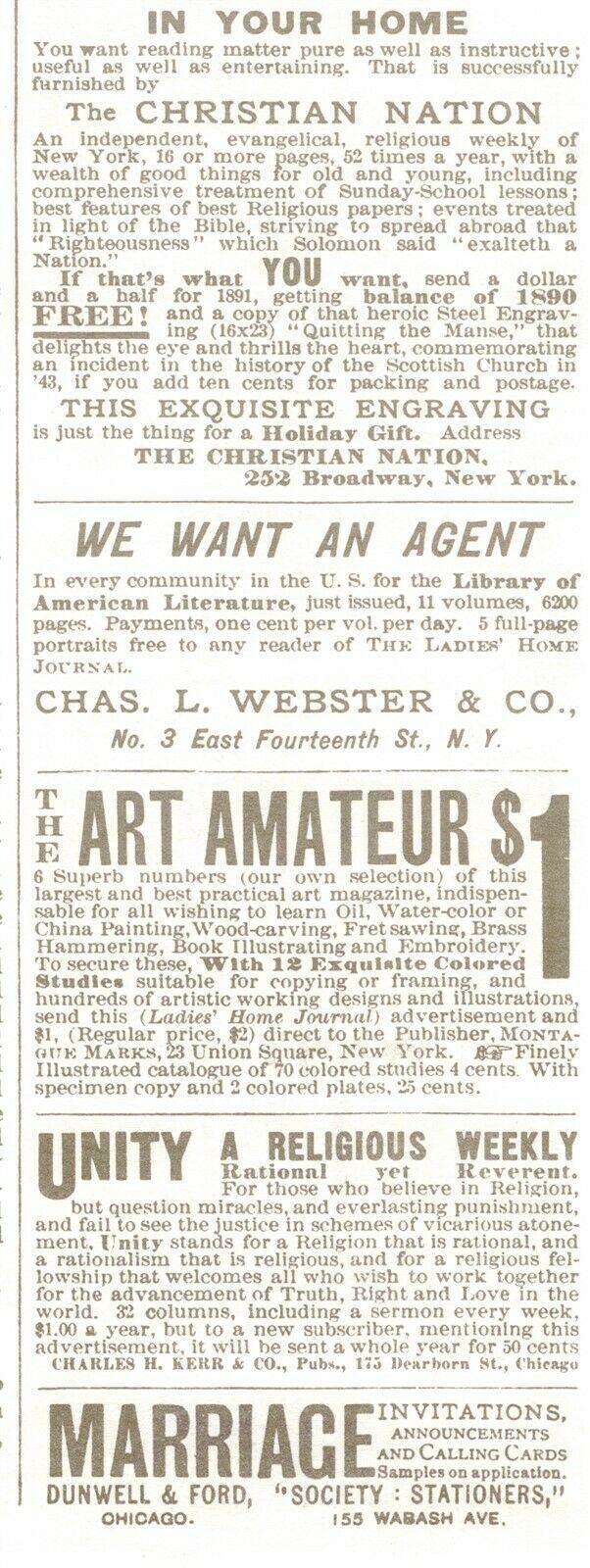 1899 Victorian Original Print Ads 2P1-12 | Ephemera - Chromo & Printed ...