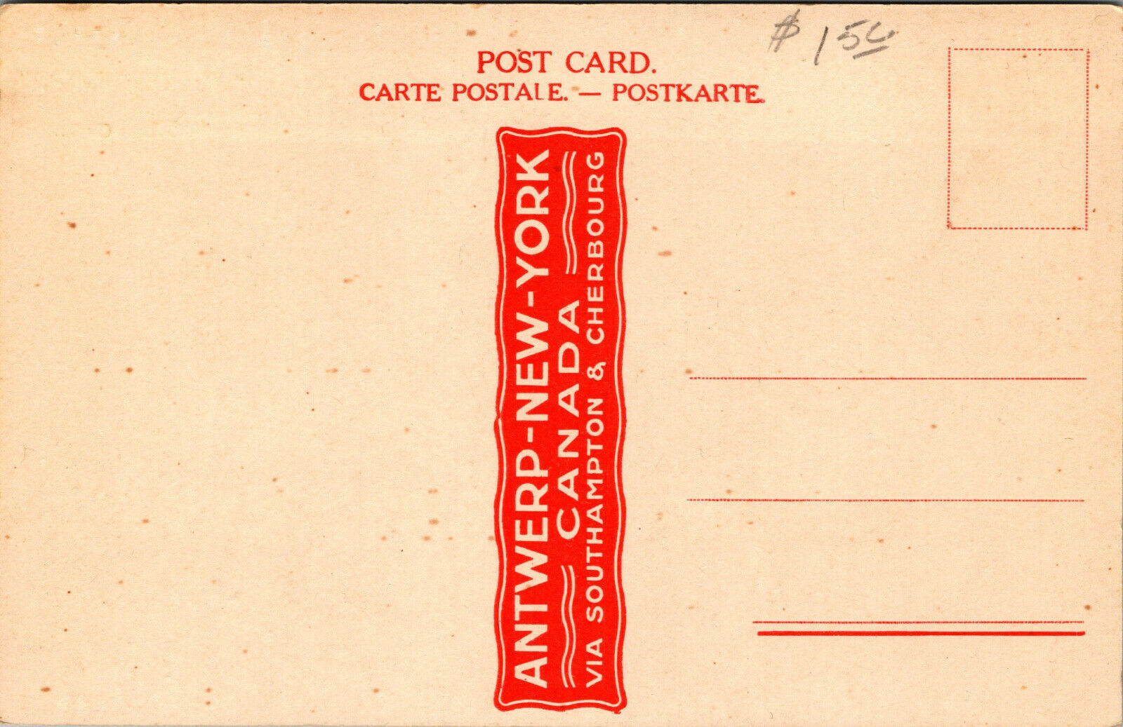 Vtg 1910s Red Star Line Ship SS Westernland Artist Signed Charles Dixon ...