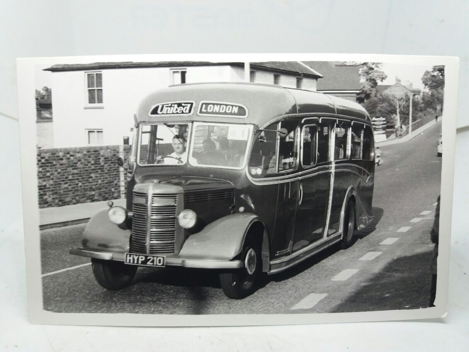 Original Vintage Bus Coach Photo United Bus Coach en Route to London ...
