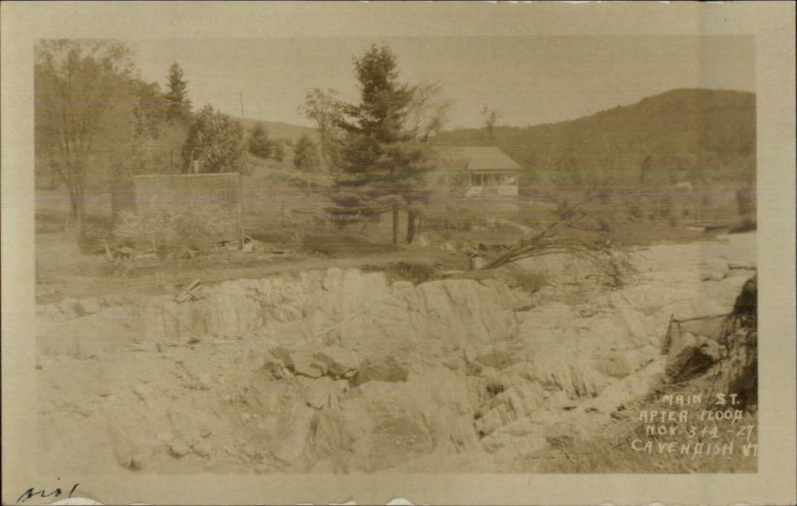 Cavendish VT 1927 Main St. After Flood Real Photo Postcard | United ...