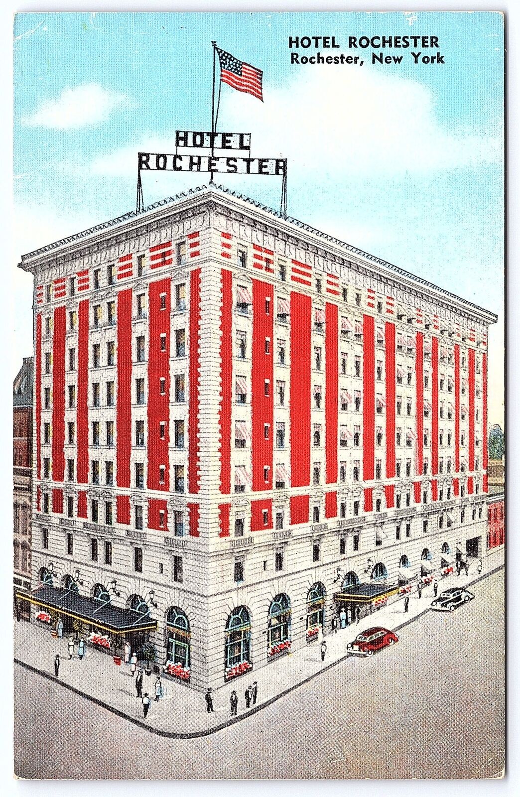 Hotel Rochester High-Rise Building Main Street Plymouth Avenue New York ...
