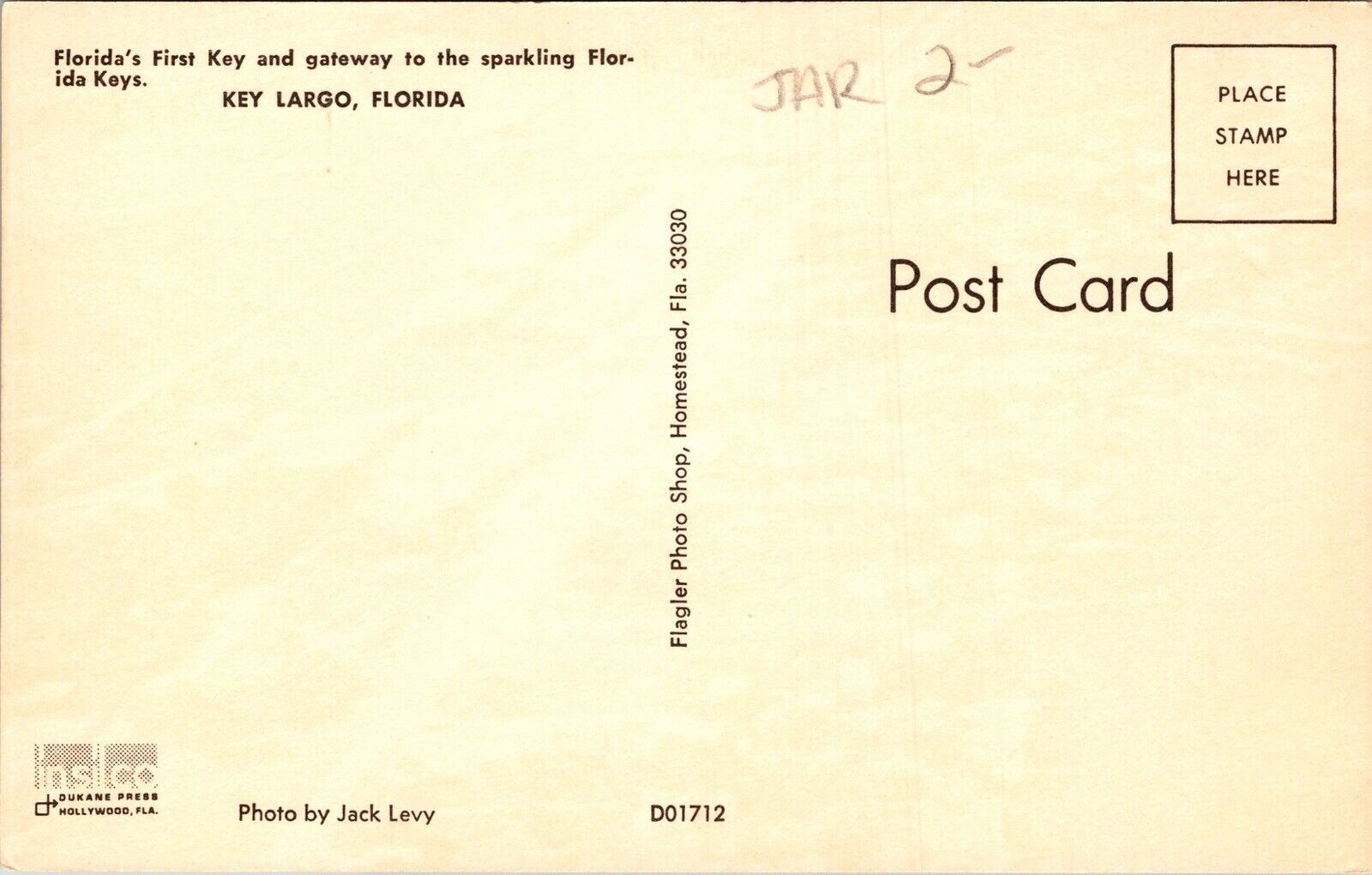 Floridas First Key Key Largo Florida Scenic Birds Eye View Chrome ...