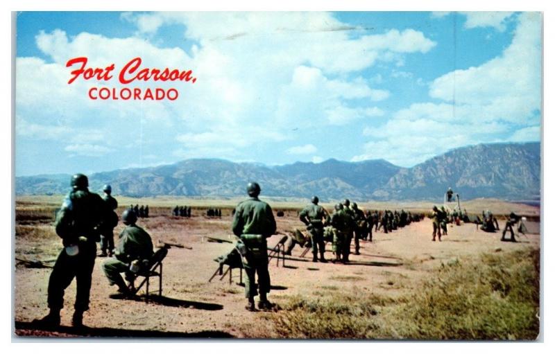 Rifle Range, Fort Carson, CO Postcard | Topics - Militaria - Other ...