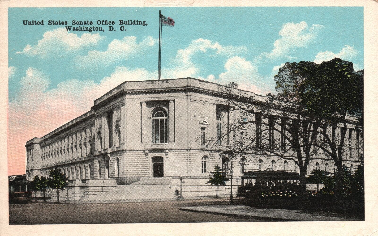 Vintage Postcard 1920's United States Senate Office Building Washington ...