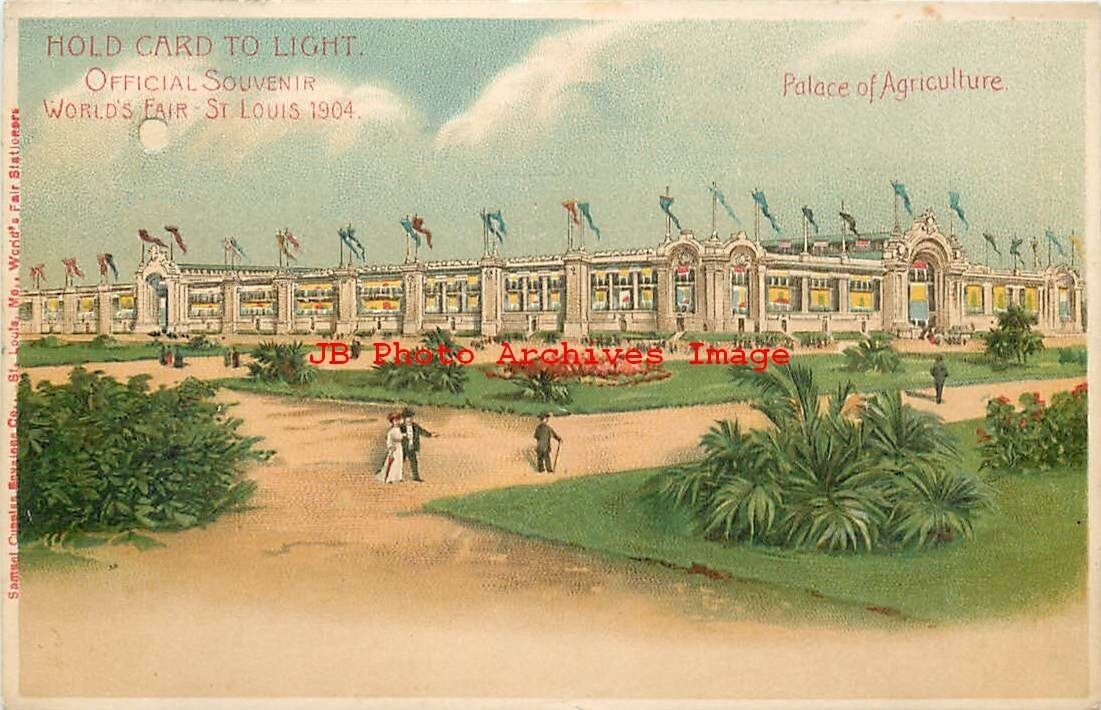 St Louis Worlds Fair, Palace of Agriculture, Hold to Light, Sam Cupples ...