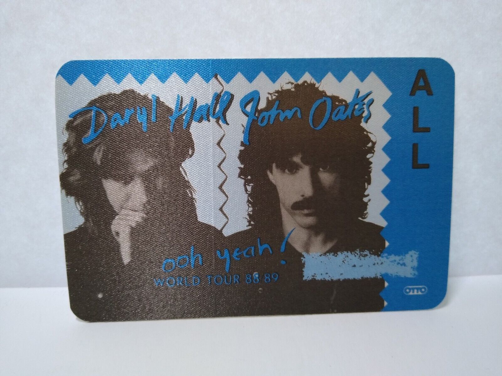 Daryl Hall John Oates Ooh Yeah 1988 1989 World Tour Cloth Backstage ...