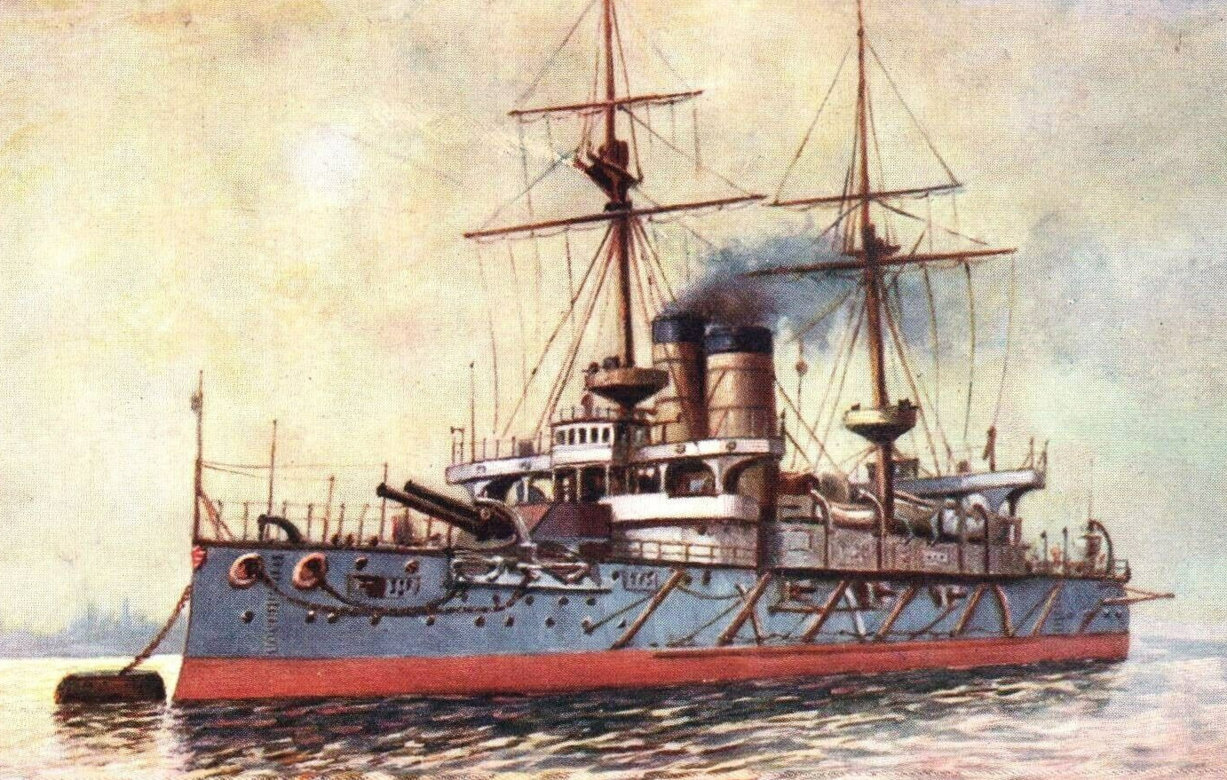 Japanese Fleet Navy Asahi Naval Battleship Shipyard Cruisers Tuck ...