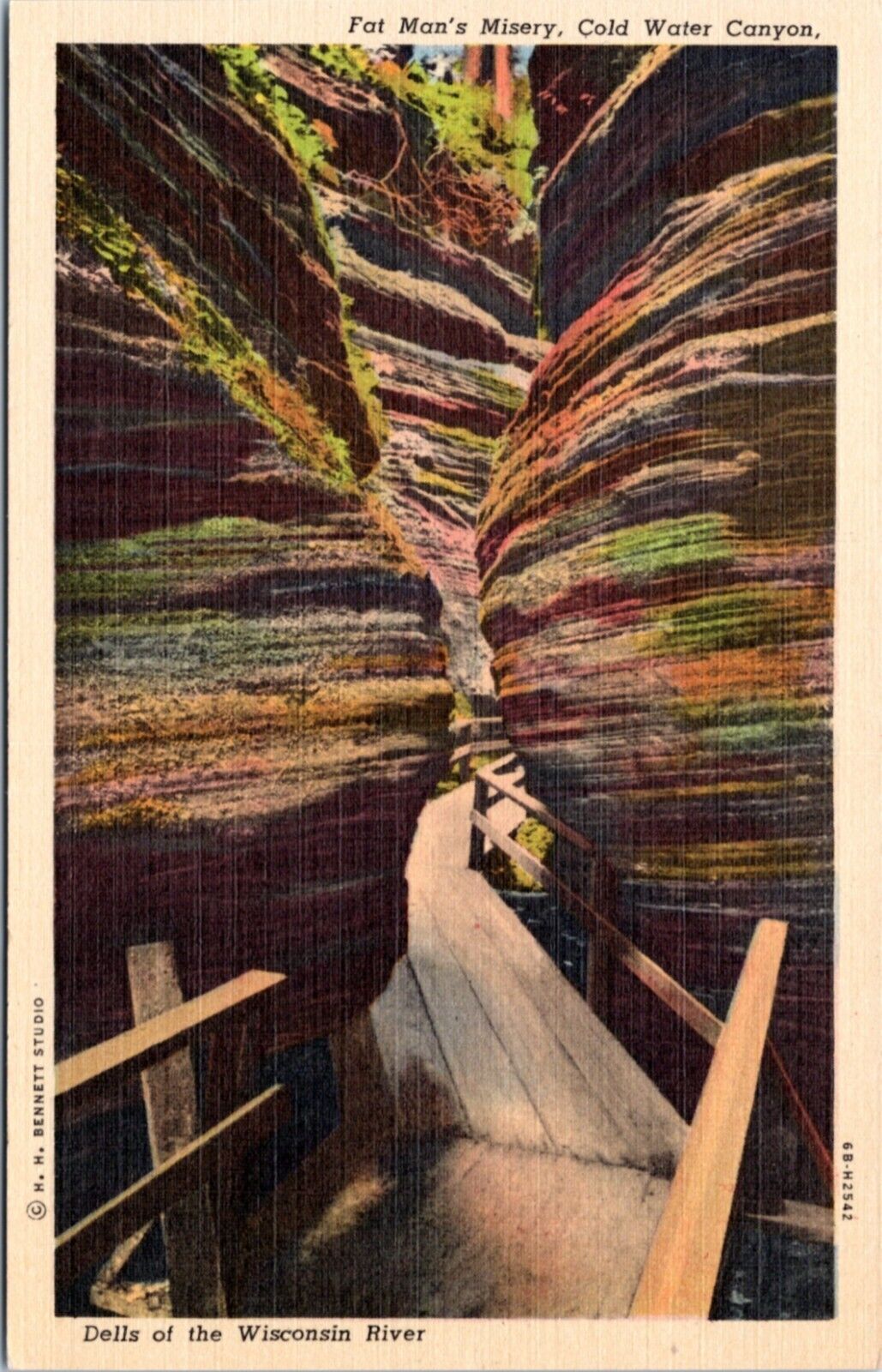 Postcard Wisconsin Dells - Fat Man's Mysery in Cold Water Canyon ...