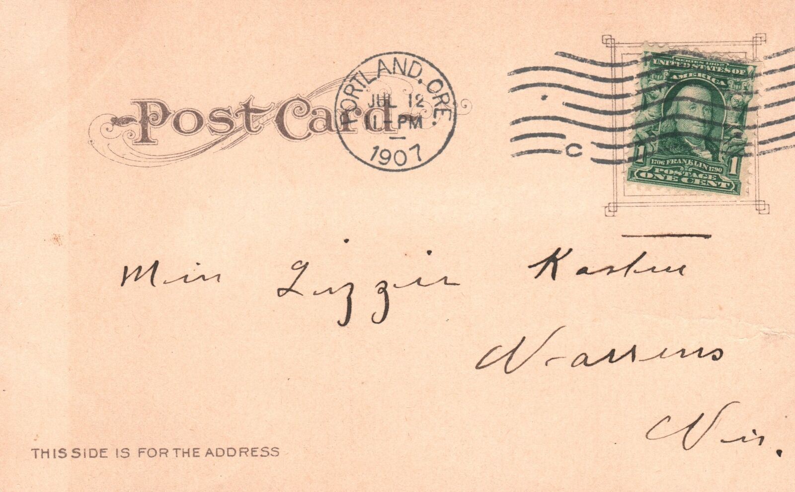 Vintage Postcard 1907 Latourelle Falls Waterfalls Oregon Cascading ...