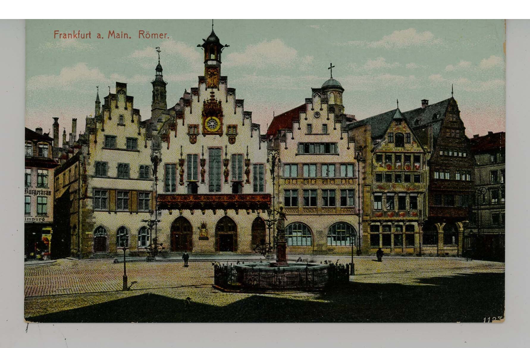 Germany - Frankfurt. The Old Town Square, Romer Medieval Building ...