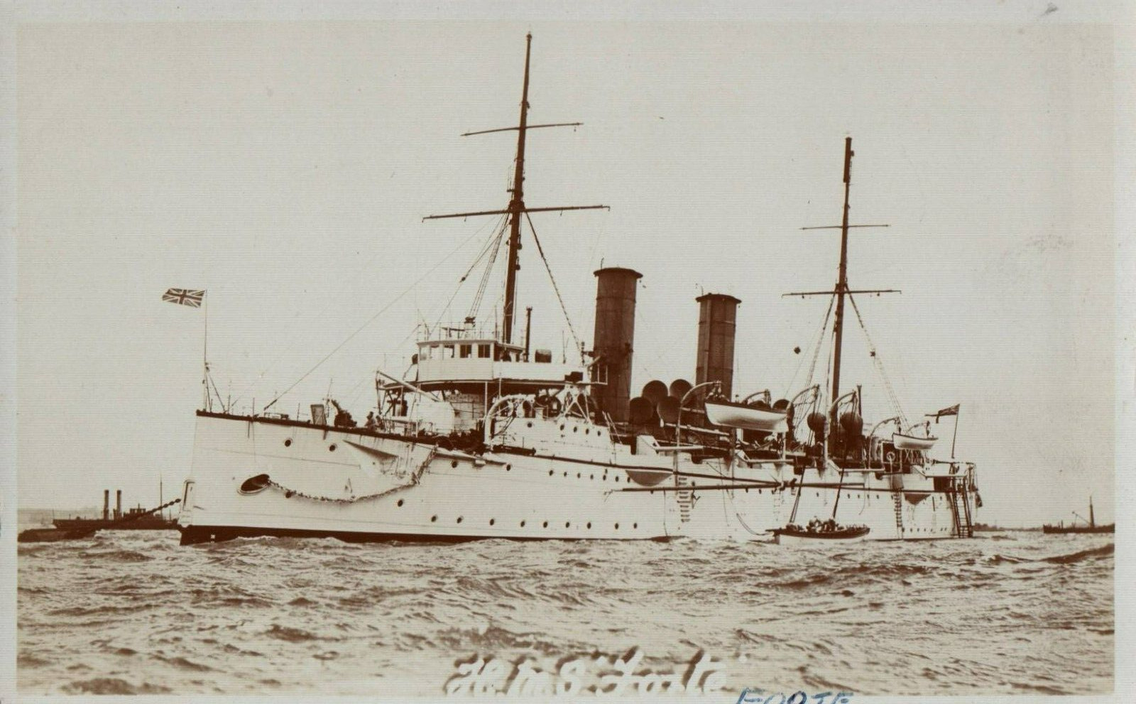 RPPC Photo WWI British Royal Navy HMS Forte Battlecruiser | Other ...