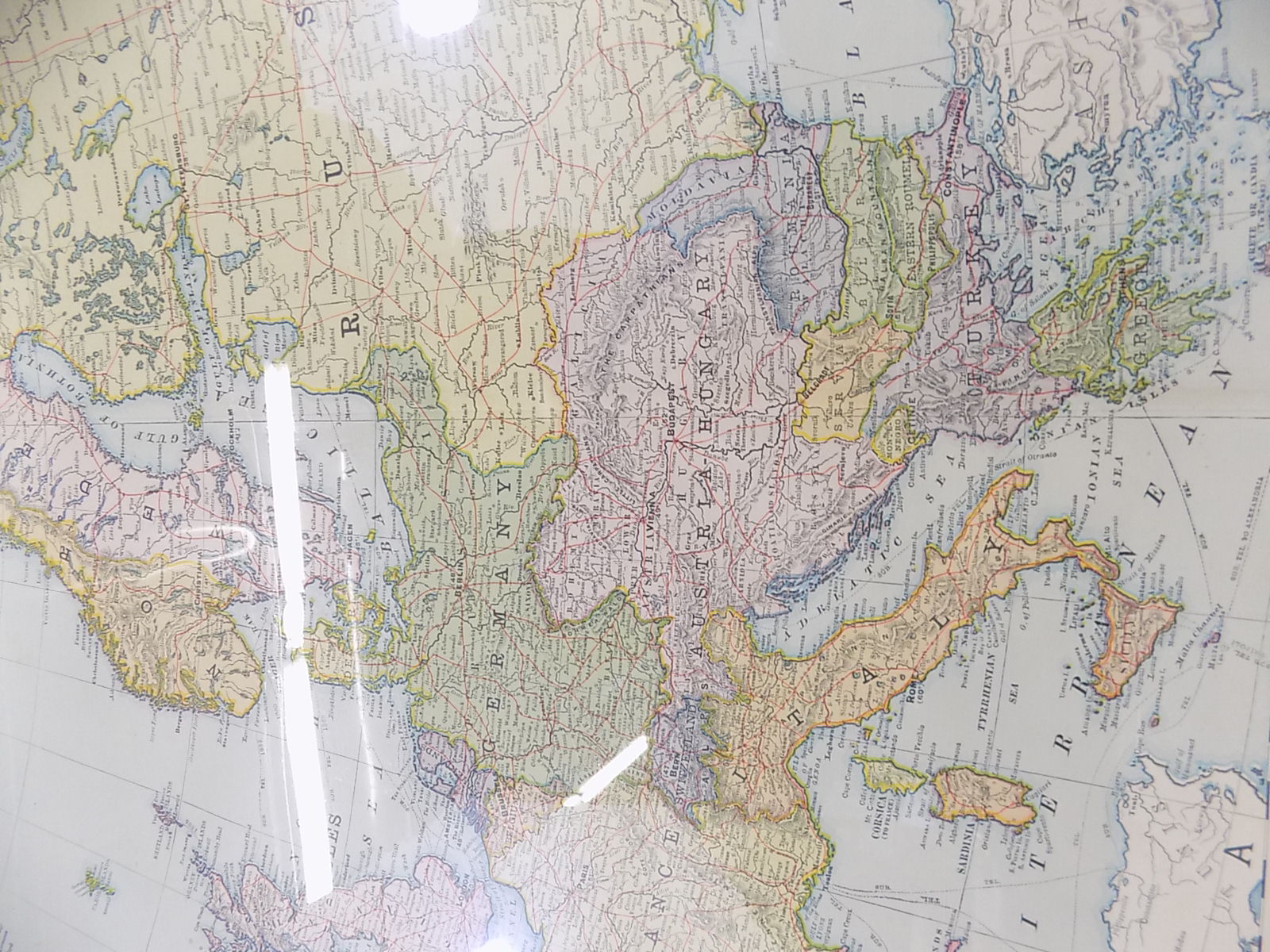 Authentic 1912 Rand-McNally Atlas Map of Europe Copyright 1805 & 1912 ...