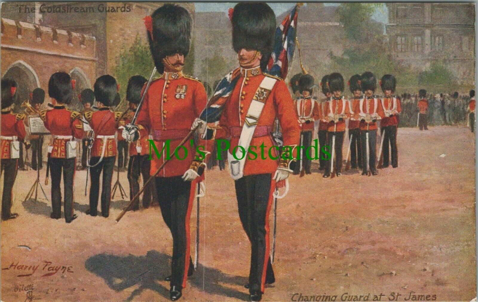 Military Postcard - The Coldstream Guards Changing Guard at St James ...