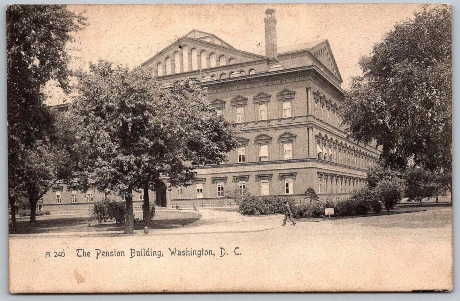 Washington DC 1906 Postcard The Pension Building | United States ...