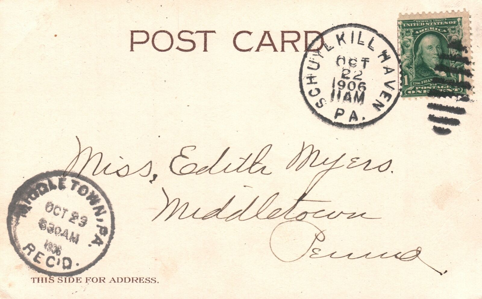 Vintage Postcard 1906 Say It's Too Good To Keep Happy Face Drawing ...