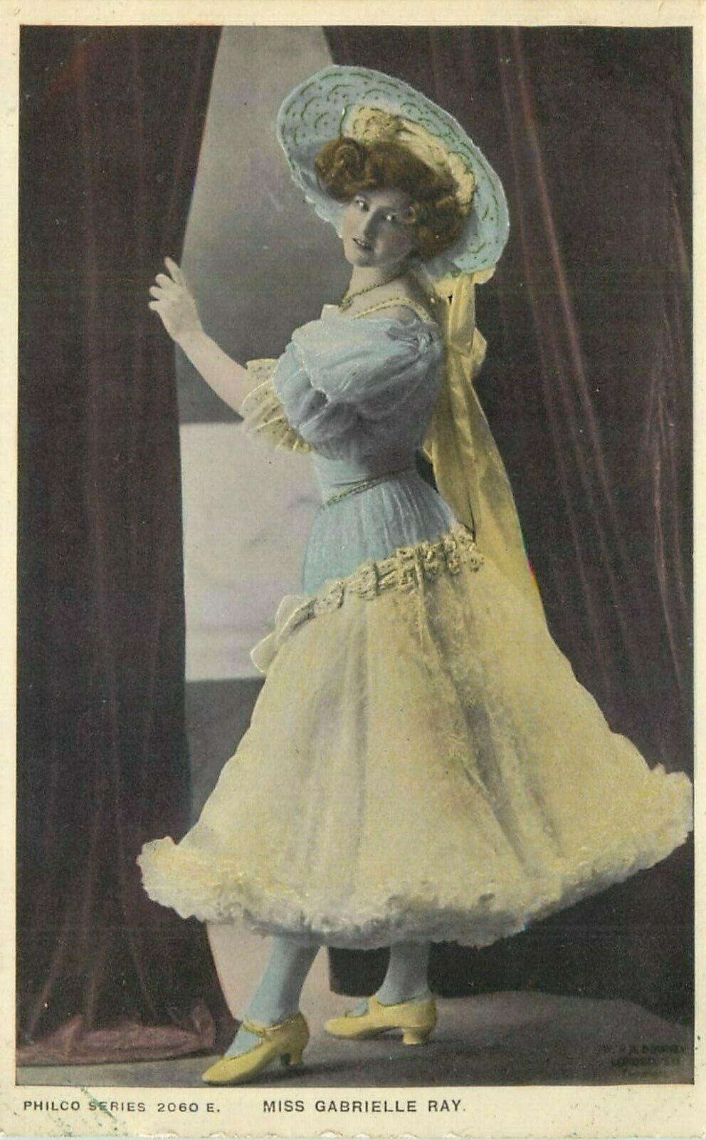 English theatre actress dancer & singer Miss Gabrielle Ray dress stage ...