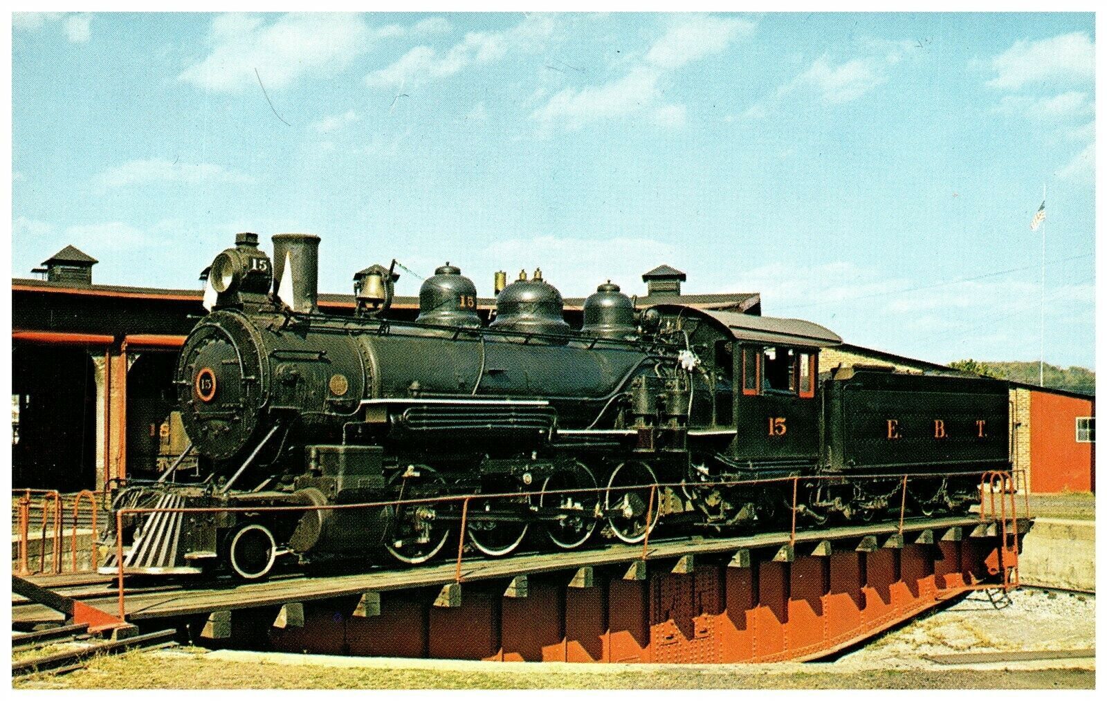 East Broad Top Railroad Engine 15 on Turntable at Roundhouse Rockhill ...