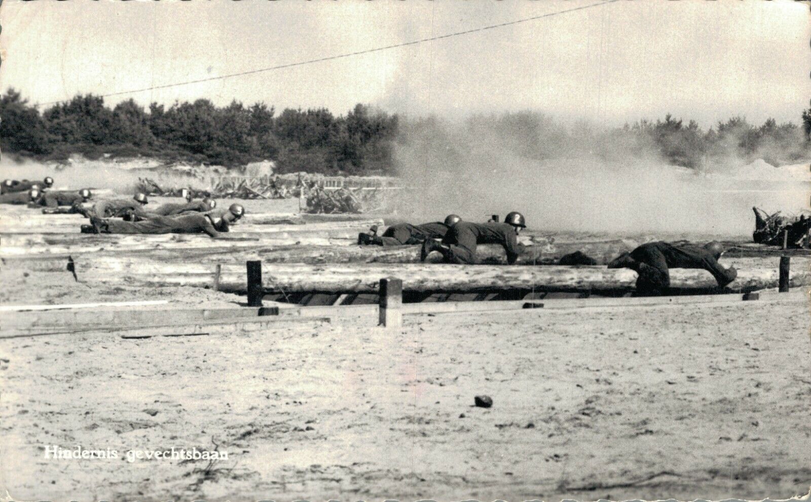 Military Obstacle battle track After WW2 Soldier Training RPPC 07.53 ...