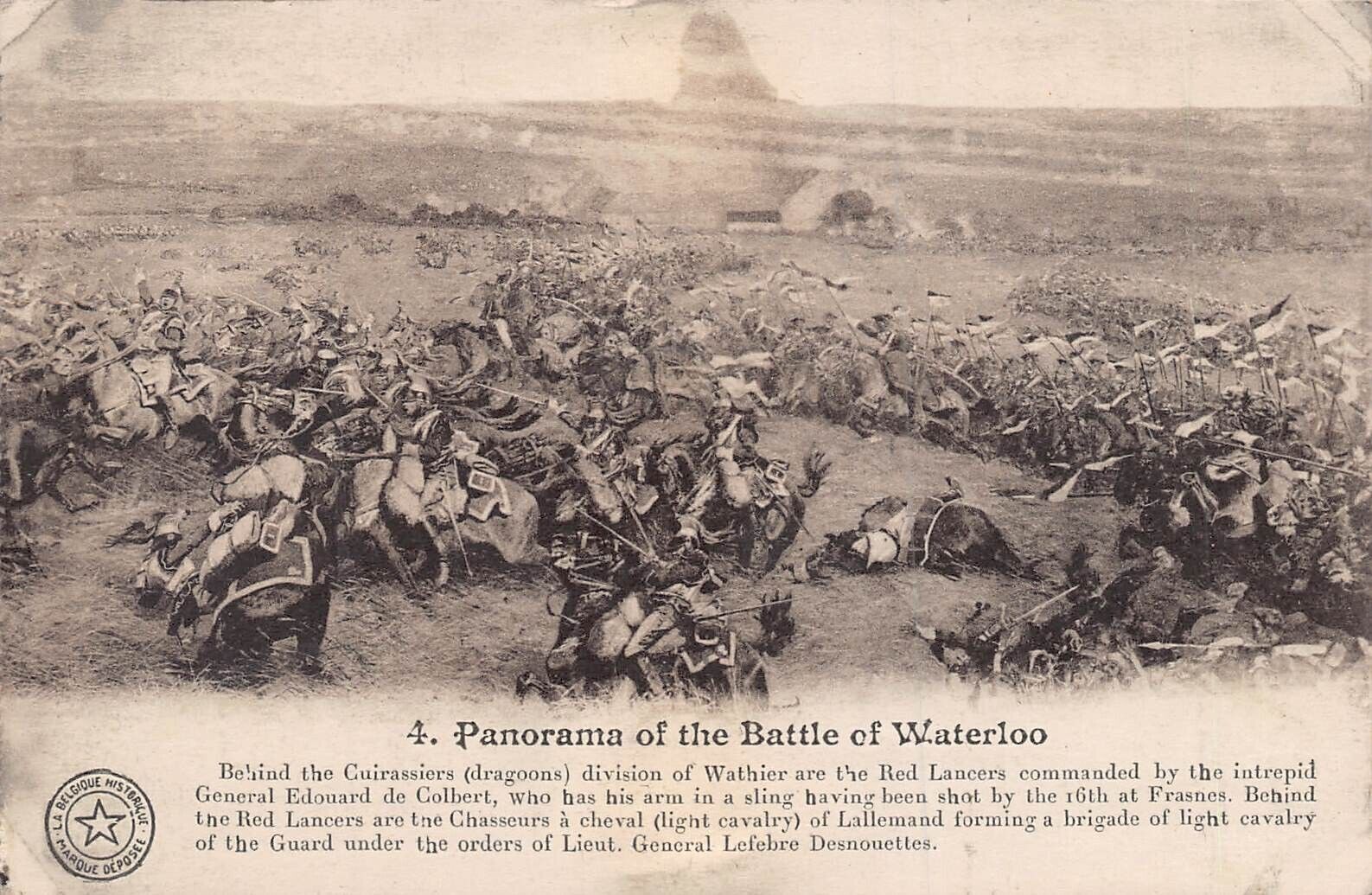 Panorama of the Battle of Waterloo-Behind the Cuirassiers Dragoons #4 ...