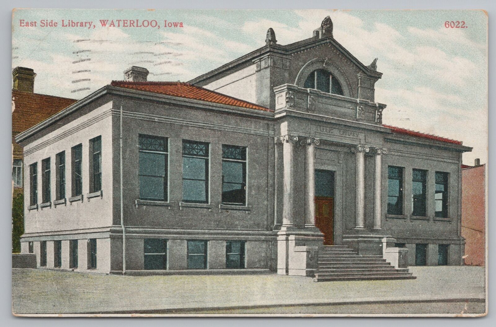 Waterloo Iowa~East Side Library Building~Vintage Postcard | United ...