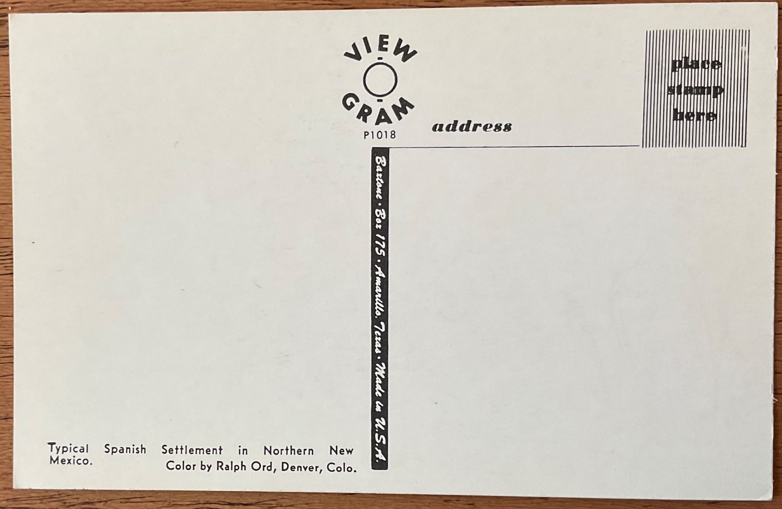 Typical Spanish Settlement Northern NM Unused Post Card LB | United ...
