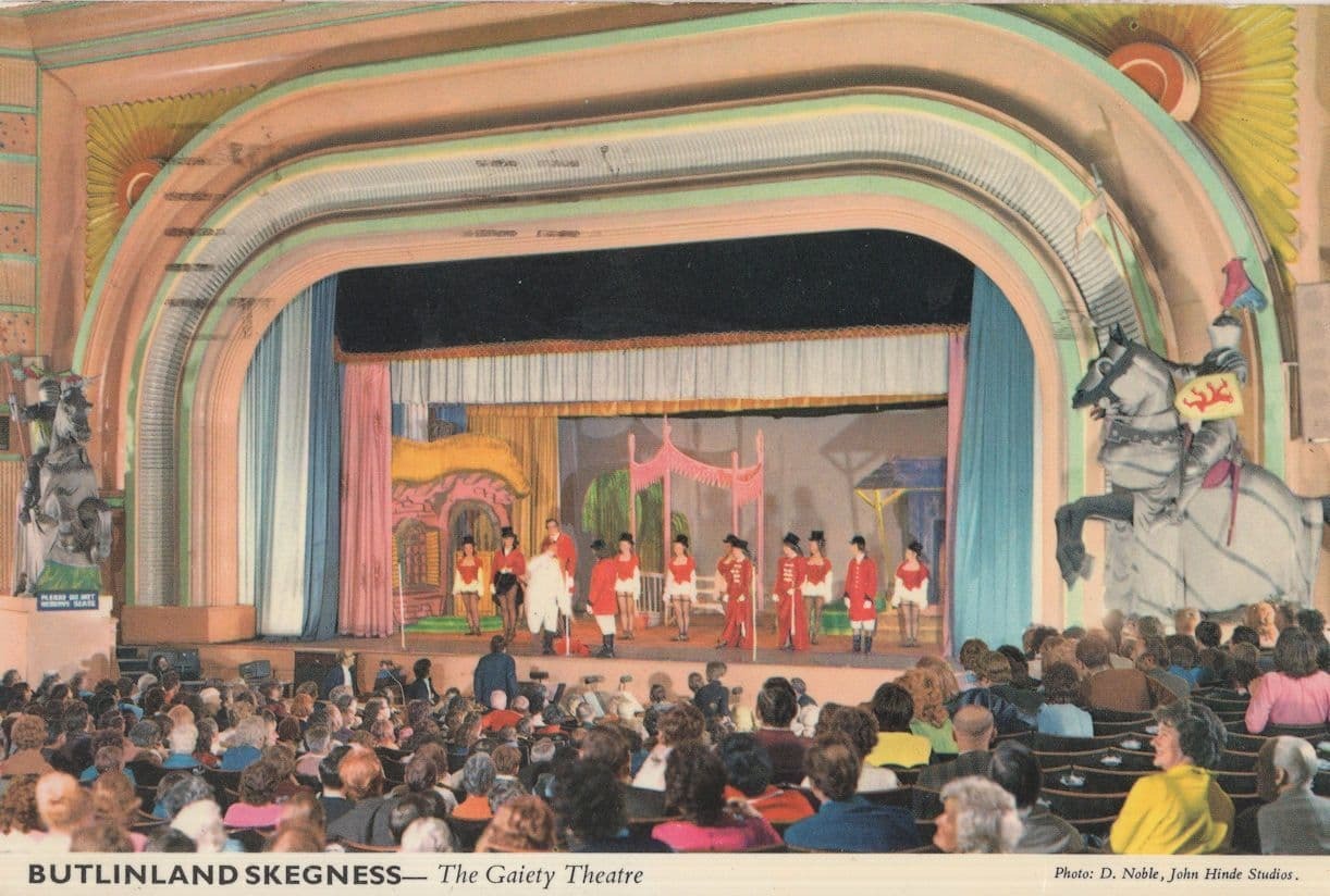 Butlins Skegness Gaiety Theatre Burlesque Sexy Show Knights Postcard ...