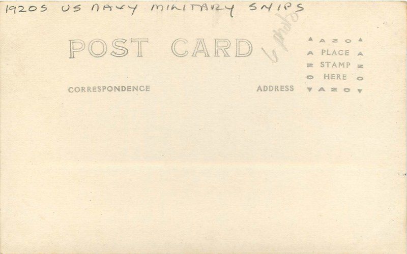 1920s US Navy Military Ships RPPC real photo postcard 10292 | Topics ...