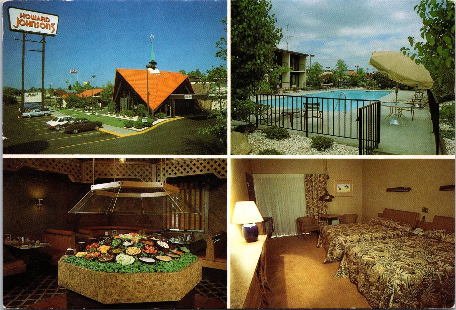 Continental Size Postcard Howard Johnson Advertising 4 North Carolina ...