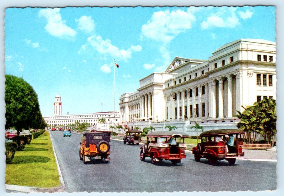 2 Postcards MANILA, PHILIPPINES ~ Legislative Building RIZAL PARK 1972 ...