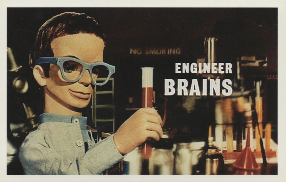 Engineer Brains Thunderbirds TV Show Opening Title Sequence Postcard ...