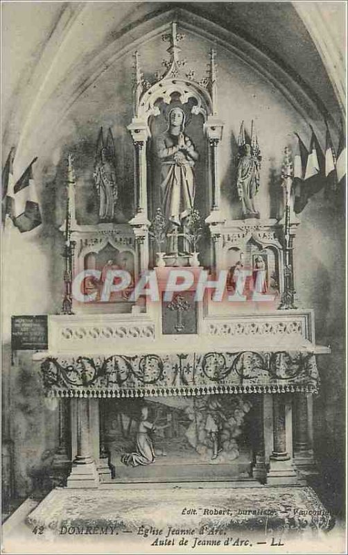 'Postcard Old Domremy Jeanne d''Arc Church Altar of Joan of Arc ...
