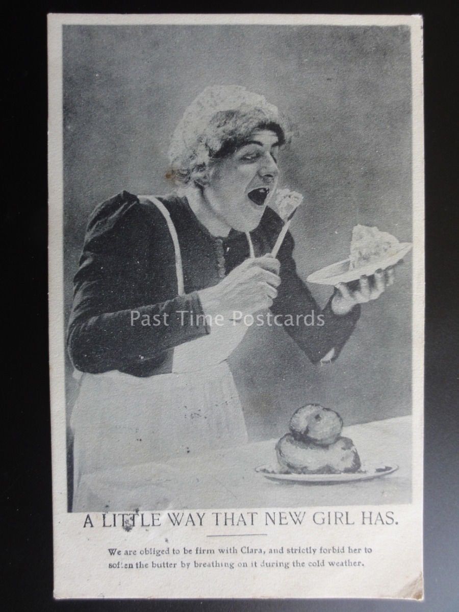 Maid "A LITTLE WAY THAT NEW GIRL HAS....." c1905 James Bamforth Comic ...