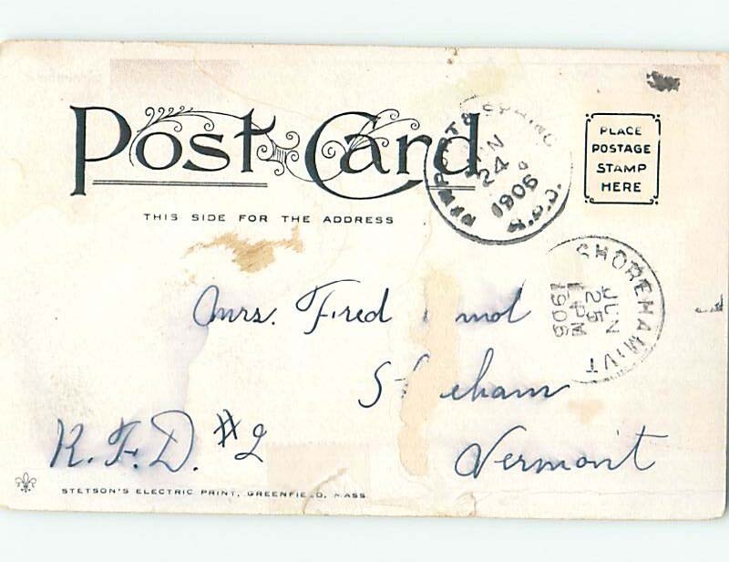 Pre-Chrome DAM SCENE Greenfield - Near Northampton & Amherst MA AH5842 ...