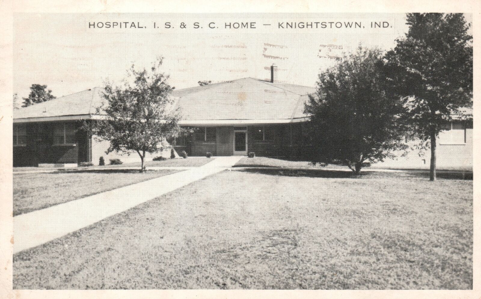 Knightstown IN-Indiana, 1963 Hospital I.S. & S.C. Home Front View ...