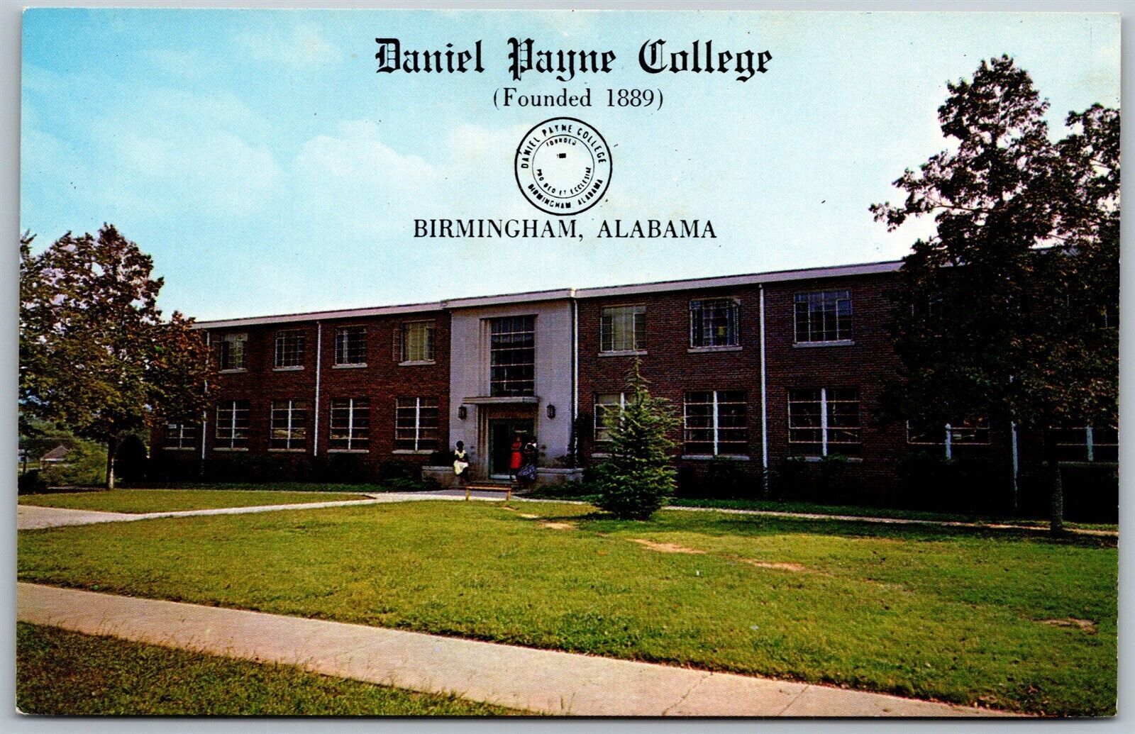 Vtg Birmingham Alabama AL Daniel Payne College Bonner-Gaston Hall ...