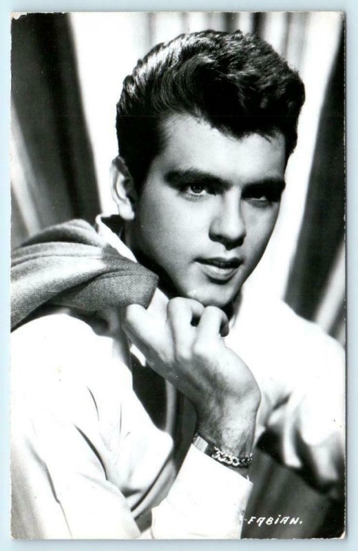 RPPC FABIAN FORTE ~ Singer Actor TEEN IDOL ca 1950s-60s Real Photo ...