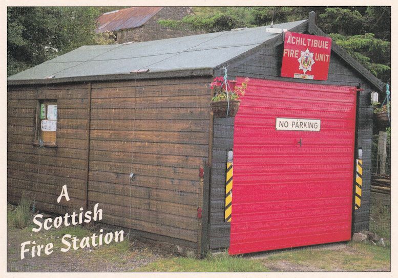 Alchiltibui Scottish Miniature Fire Station Ulapool Scotland Rare ...