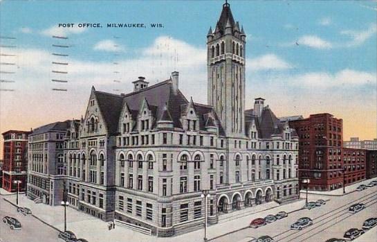 Wisconsin Milwaukee Post Office 1945 | United States - Wisconsin ...