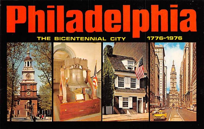 Philadelphia, Bicentennial City 1776-1976 Colonial Unused | Topics ...