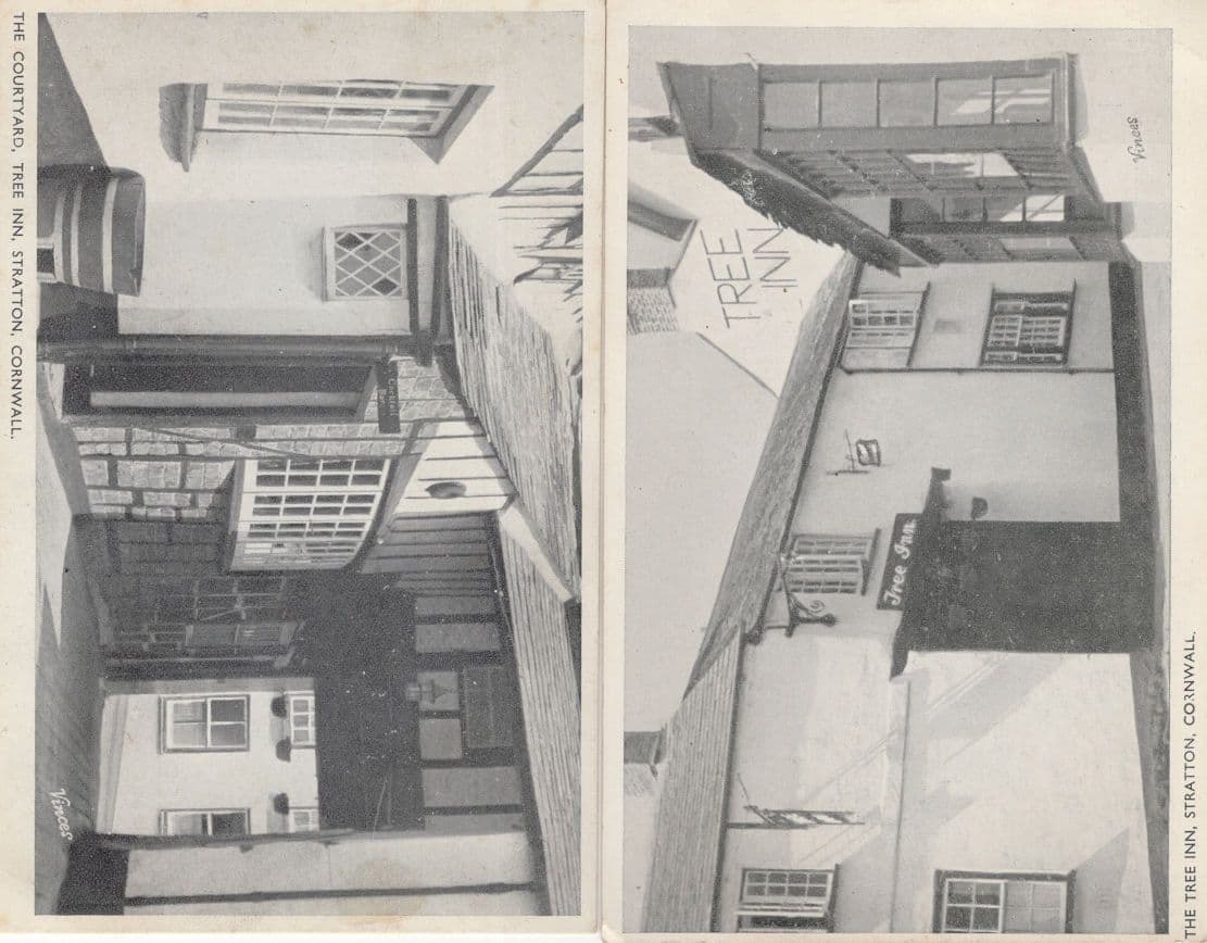 The Courtyard Tree Inn Stratton Cornwall 2x Postcard s | Europe ...
