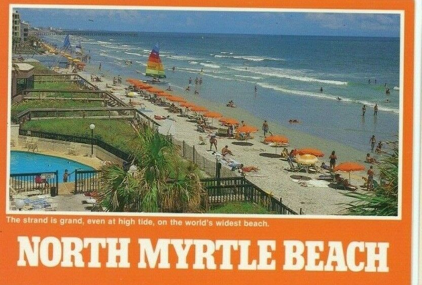 Postcard Bird's Eye View of North Myrtle Beach & Ocean, SC. P4 | United ...