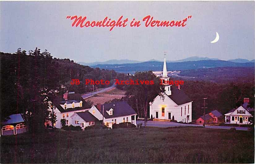 VT, Waterford, Vermont, Town View, Lower Part, Mike Roberts No C31922 ...